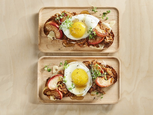 Maple Braised Ham Breakfast Sandwich - Pure Maple From Canada