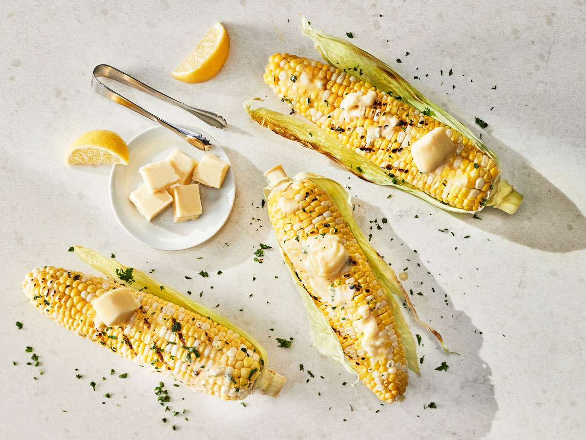 Grilled Maple-Lemon Corn on the Cob - Maple from Canada